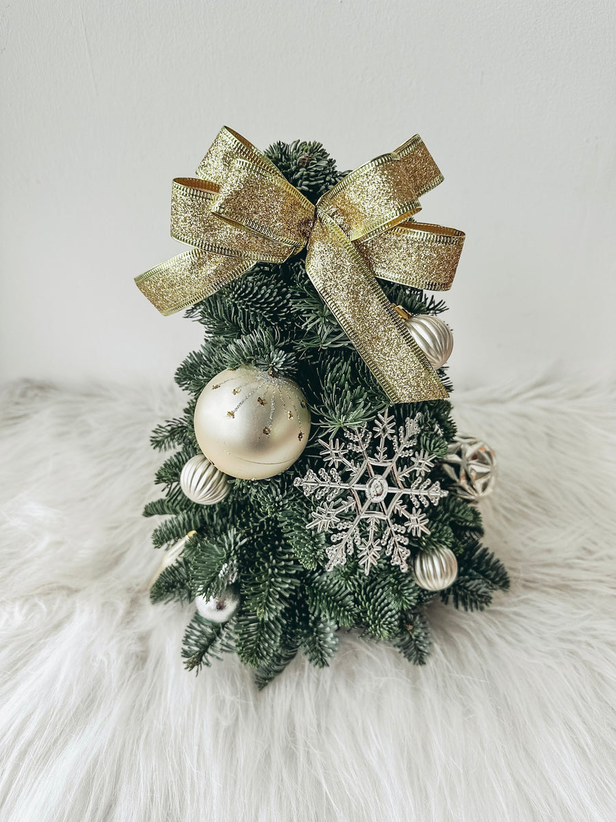 Fresh Tabletop Christmas Tree – The Flower Tale