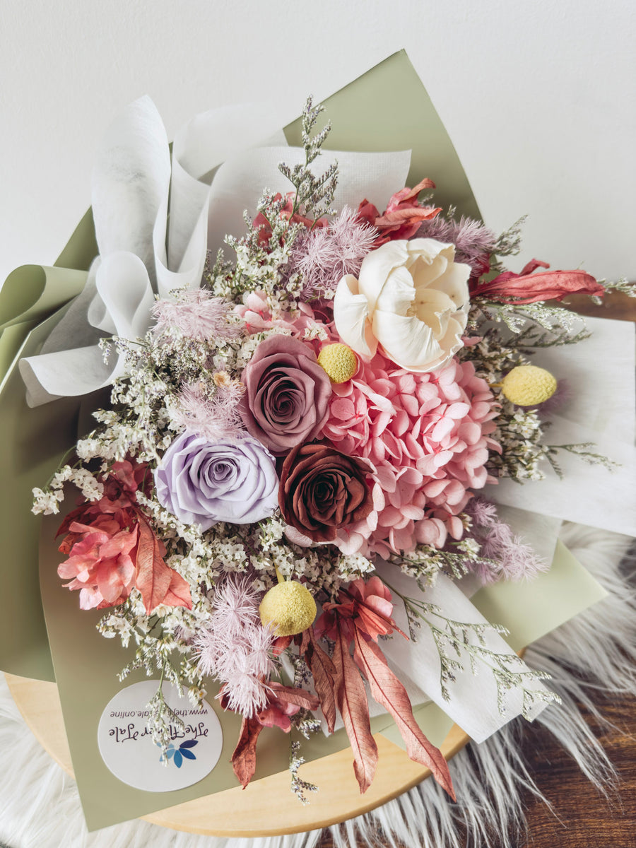 [Preserved] Kendi- 3 Stalks Preserved Roses Bouquets – The Flower Tale