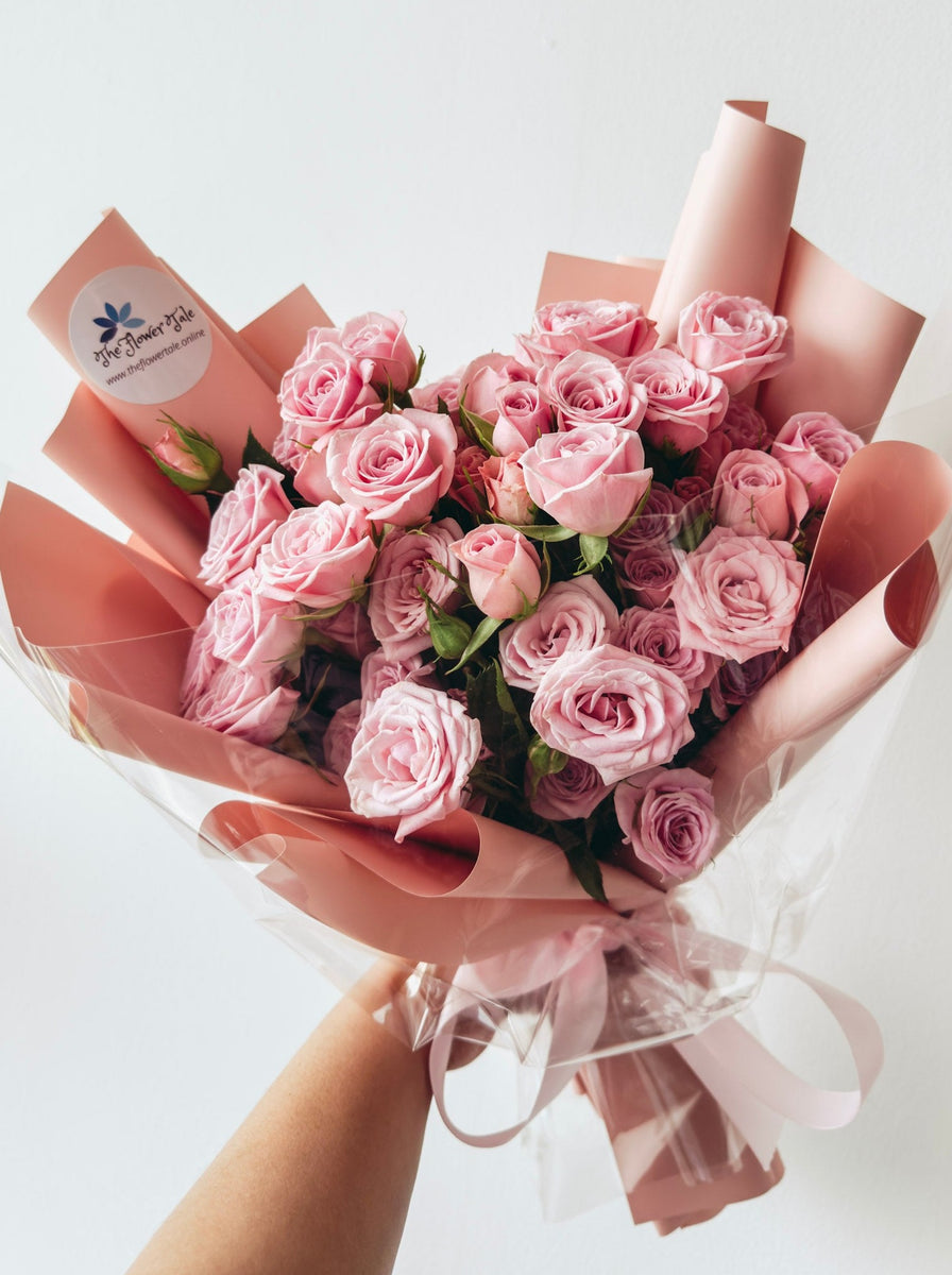 Lila- Rose Spray bouquet – The Flower Tale